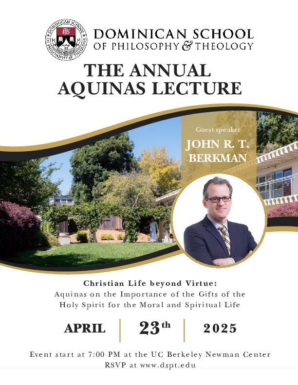 2025 Annual Aquinas Lecture — DSPT